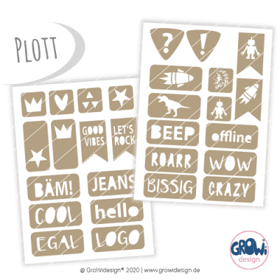 Patches 8 Plotterdatei - Plotterdateien & Laserdateien By GroWidesign