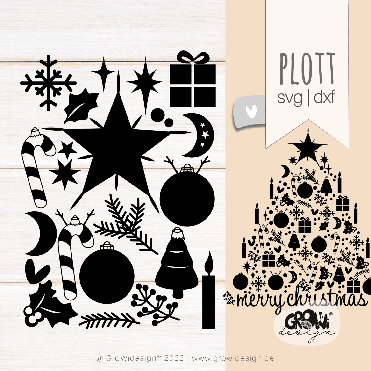 XMAS Baukasten Plotterdatei