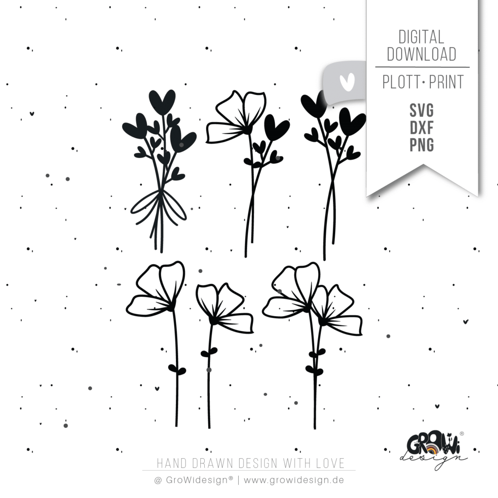 Blumen Plotterdatei
